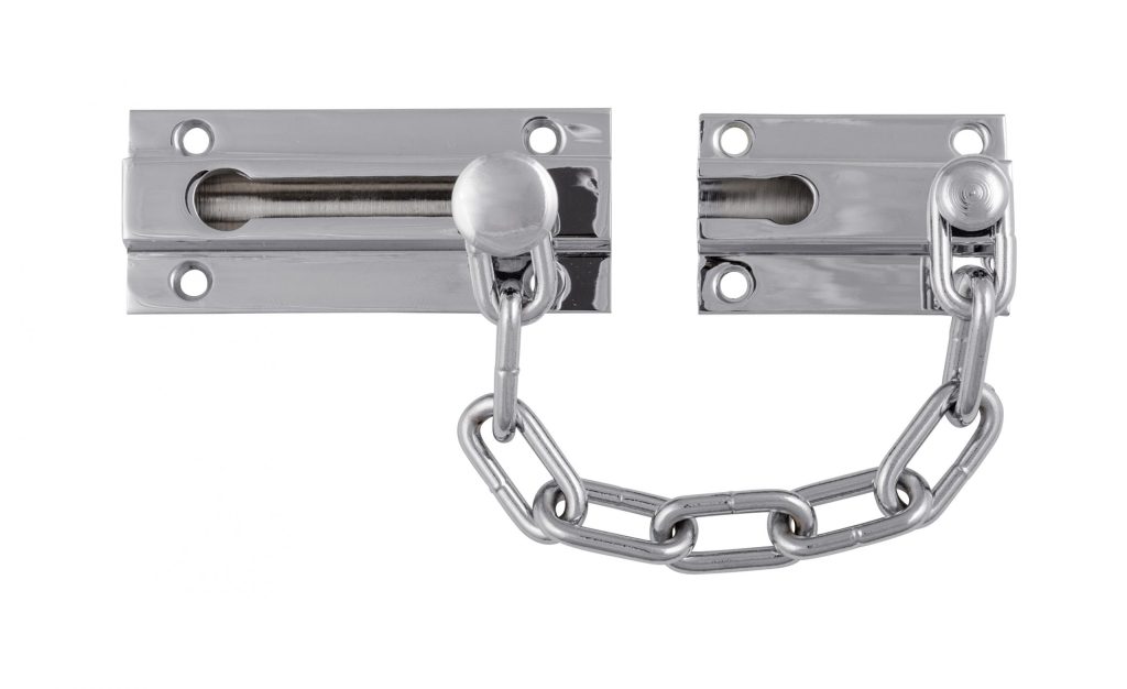 Security Door Guard Satin Chrome CD1 - Walker Bros